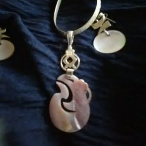 handcrafted | Jewelry | Carved Shell Pendant Earrings | Poshmark